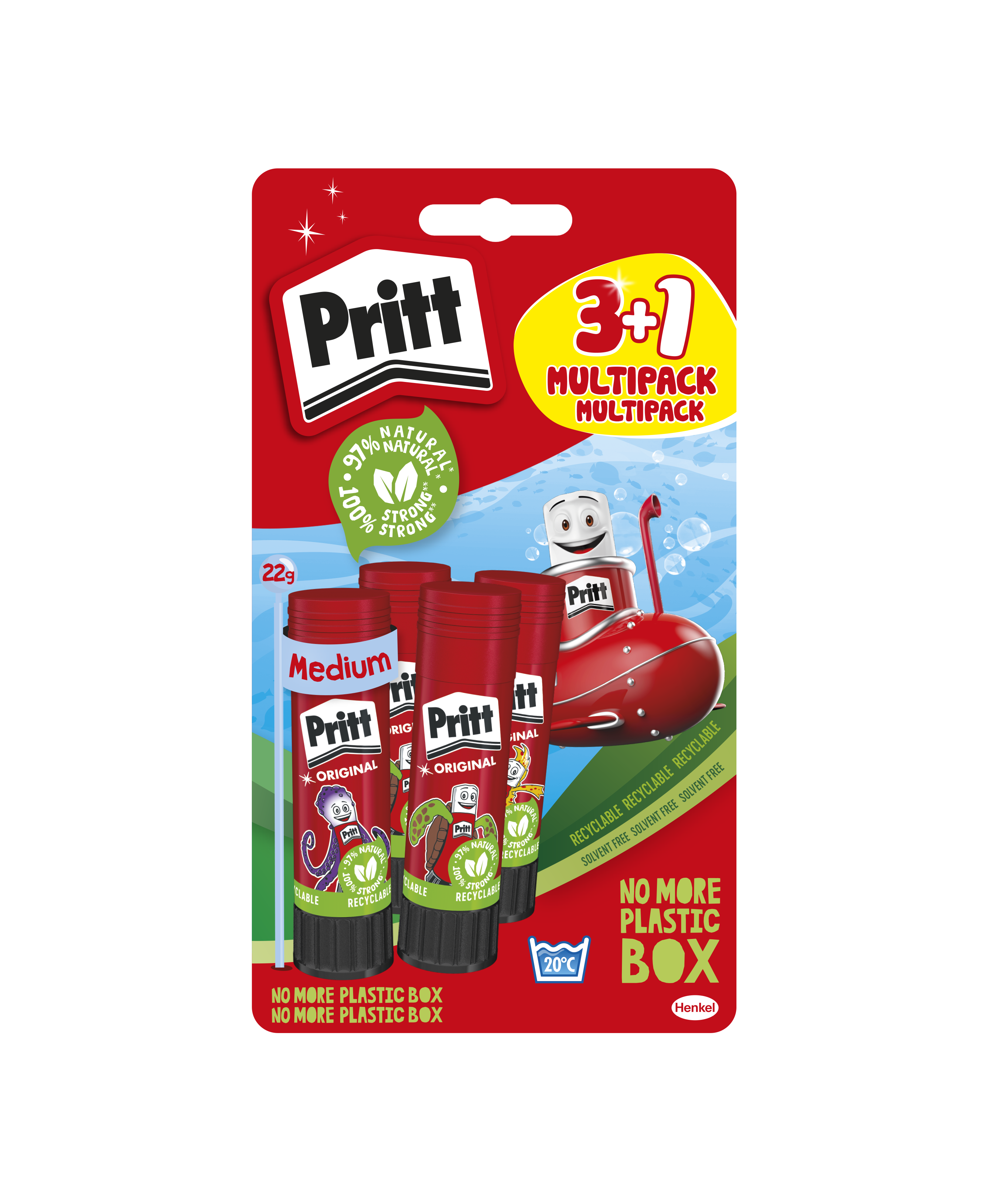 Pritt pioneers with plastic-free blister packs made from recycled paper